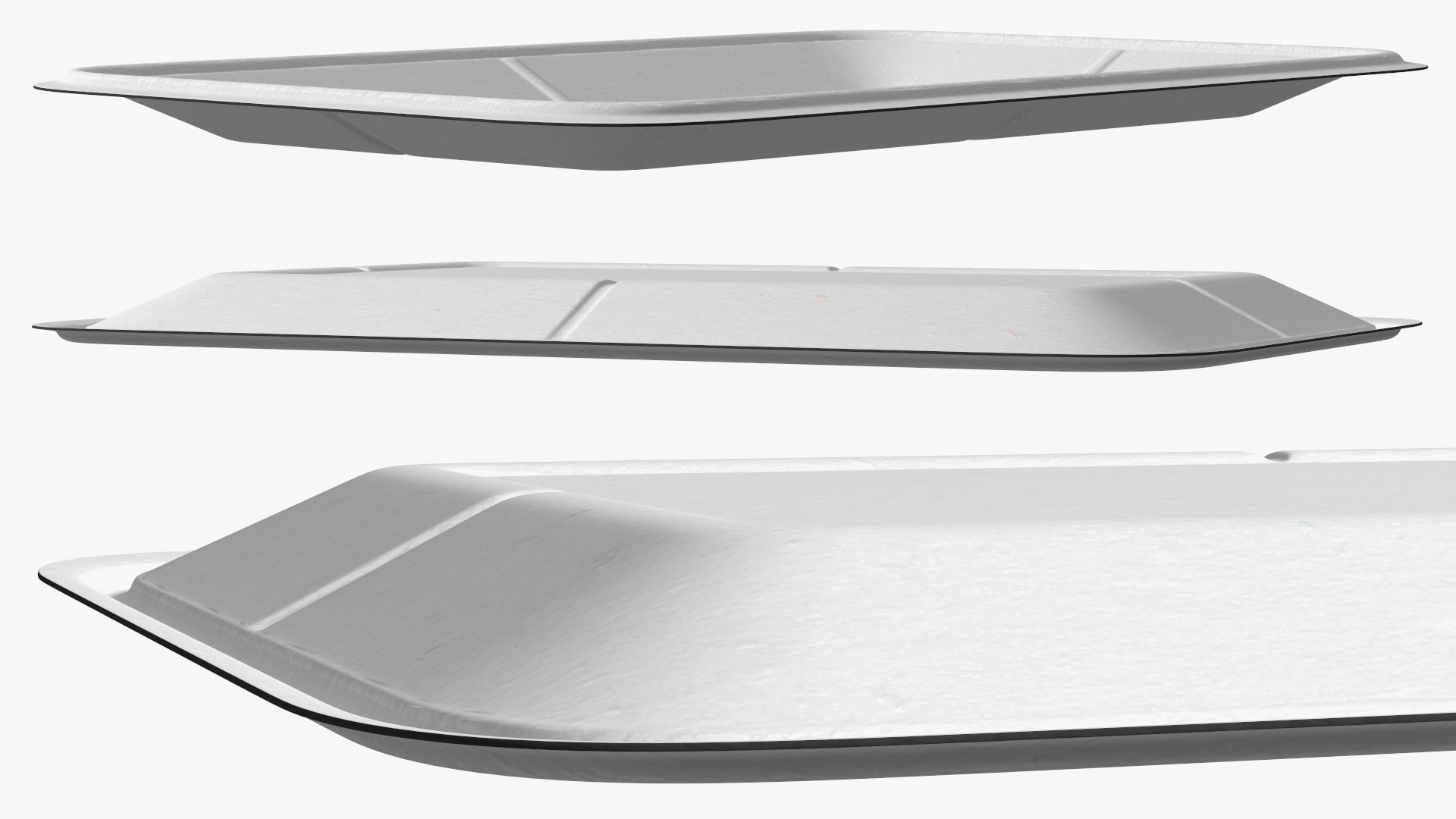 3D White Disposable Paper Plate - TurboSquid 2076346