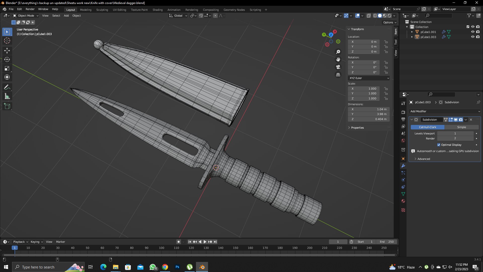 3D Medieval Dagger - TurboSquid 2032846