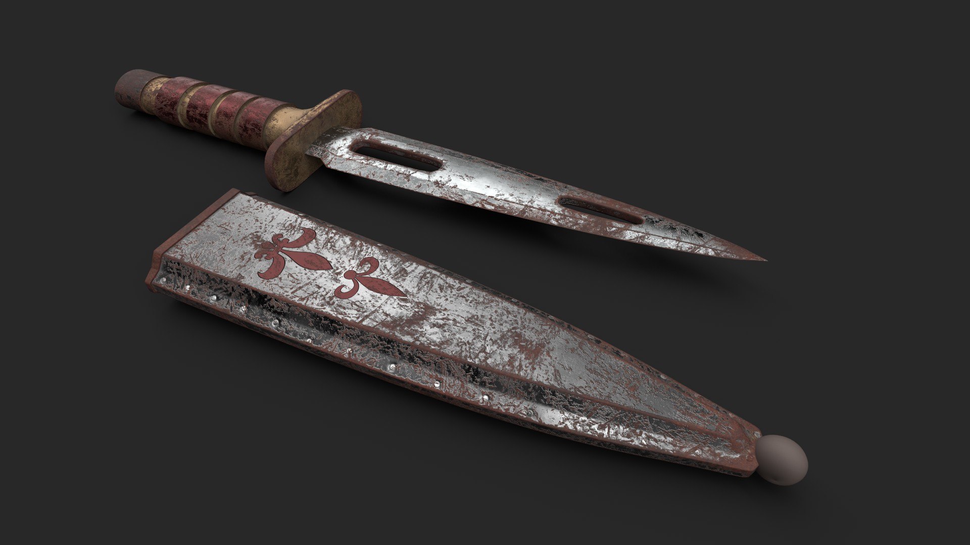 3D Medieval Dagger - TurboSquid 2032846