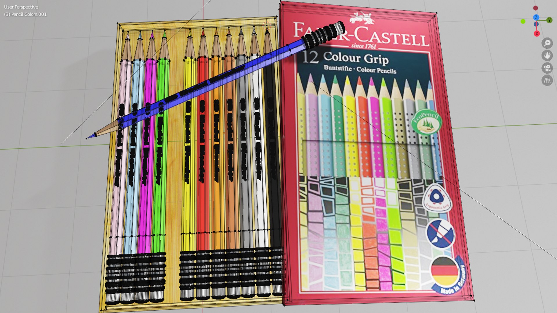 Pencil Colors 3D Model - TurboSquid 1724688