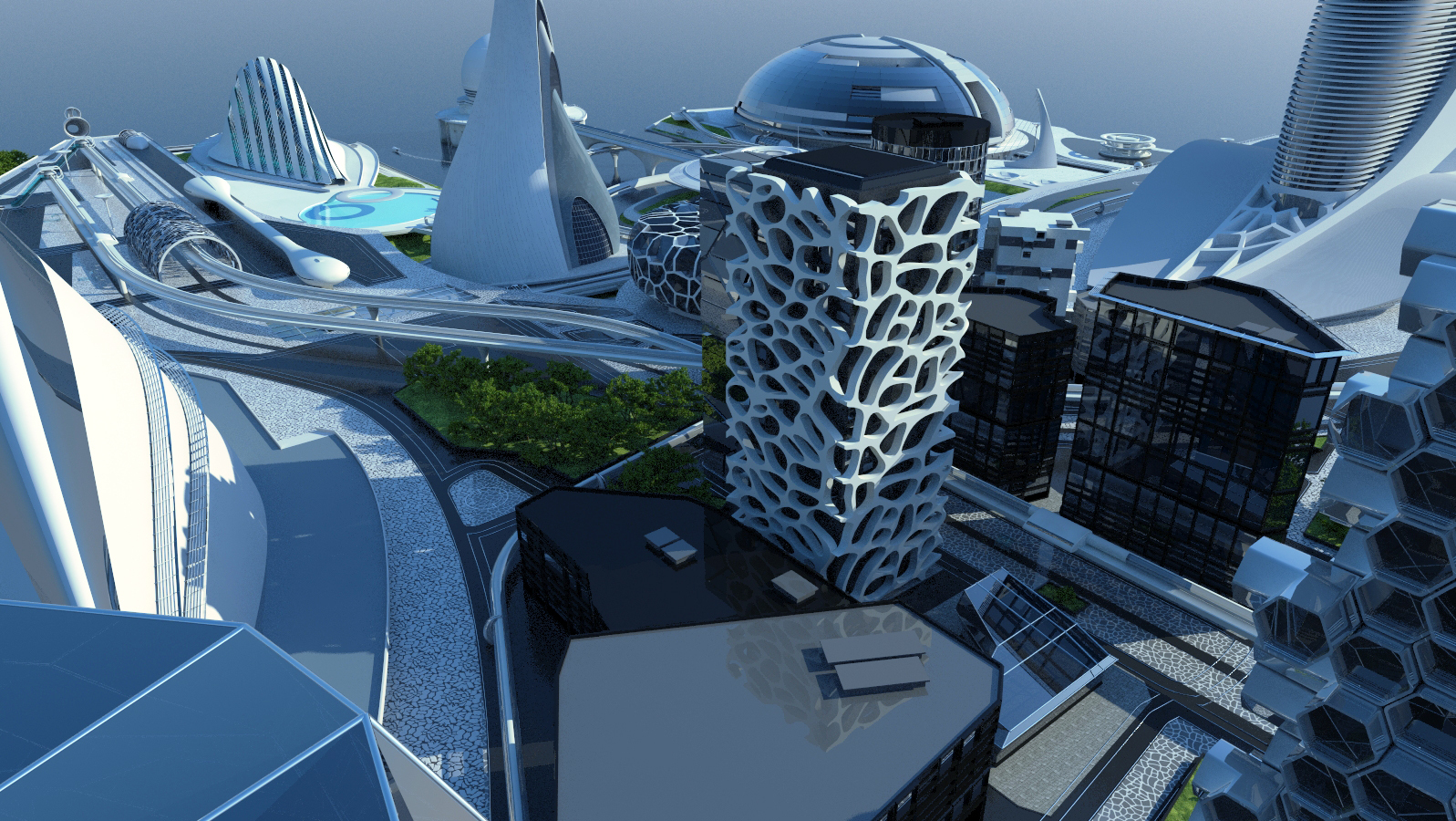 buildings architectural 3d model