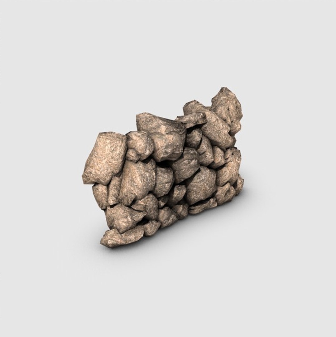 Rock Wall 3d Model