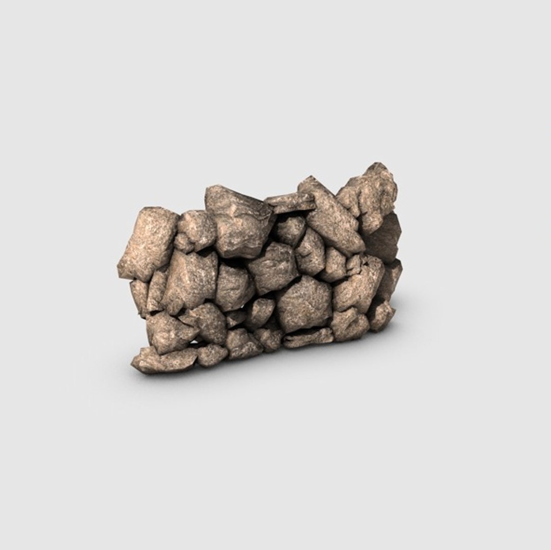 Rock Wall 3d Model