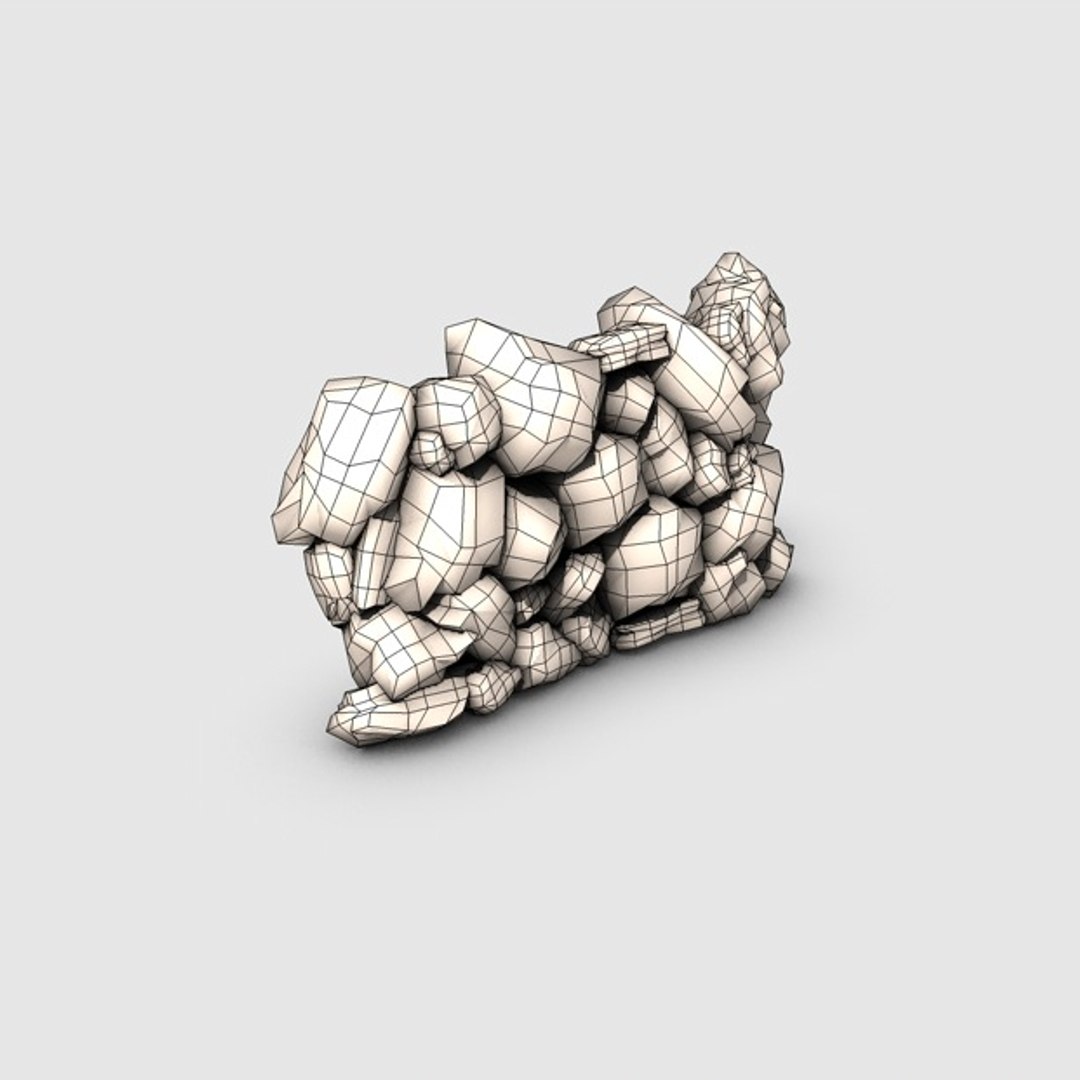 Rock Wall 3d Model