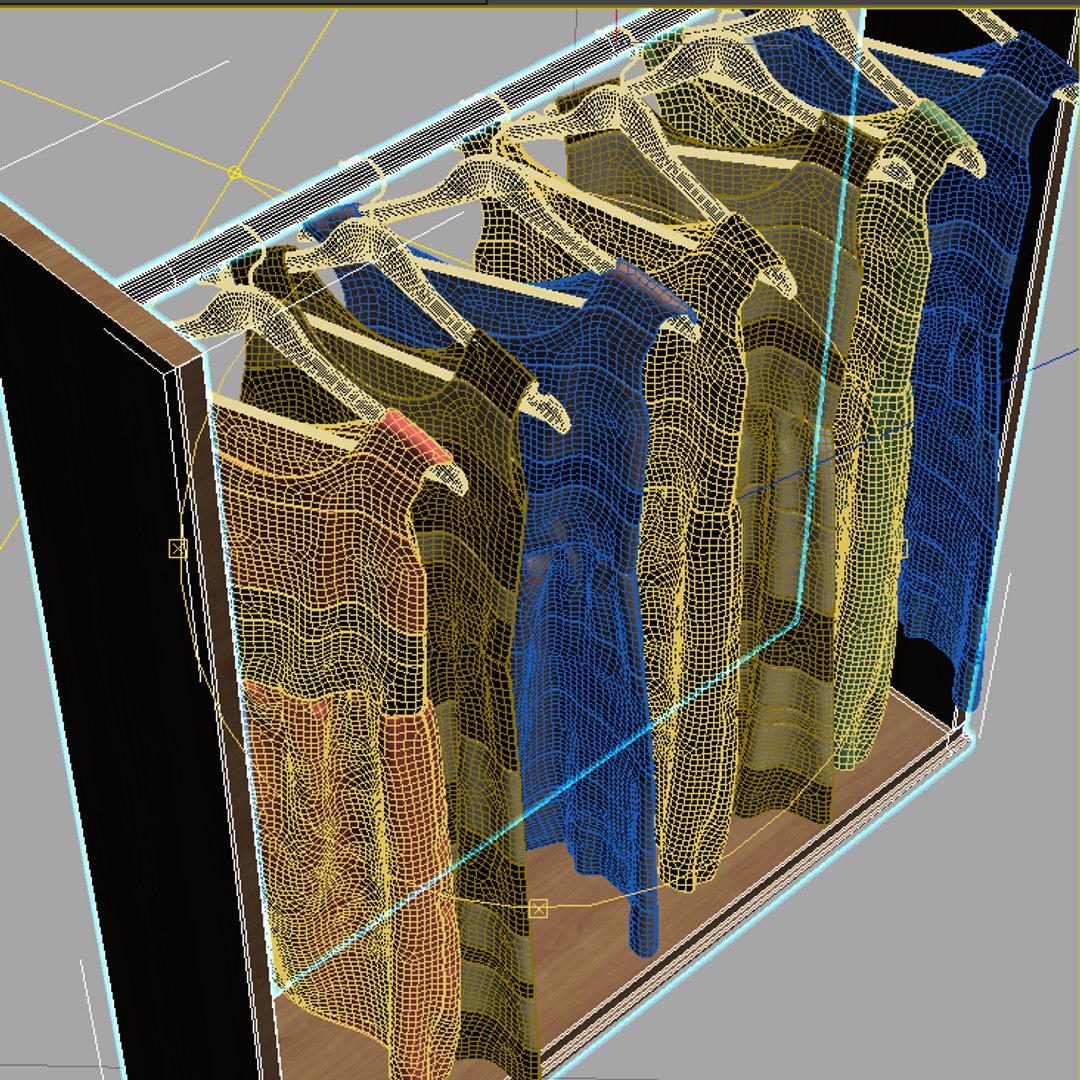 rack dresses 3d max