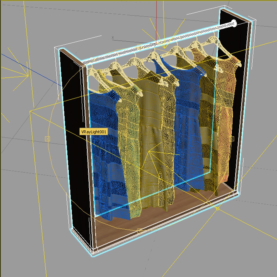 rack dresses 3d max