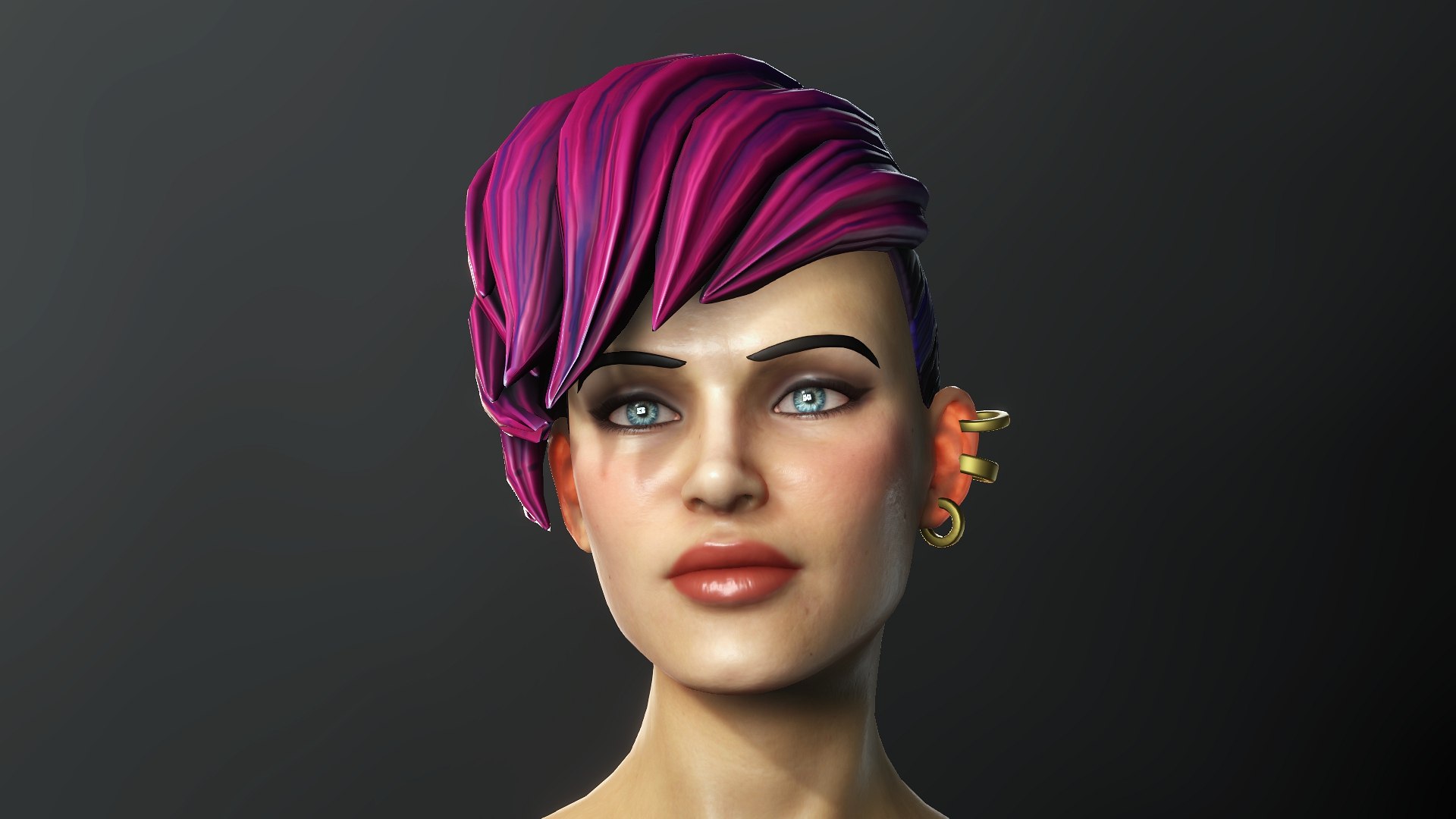 3D Cartoonish Female Fighter Model - TurboSquid 2381508