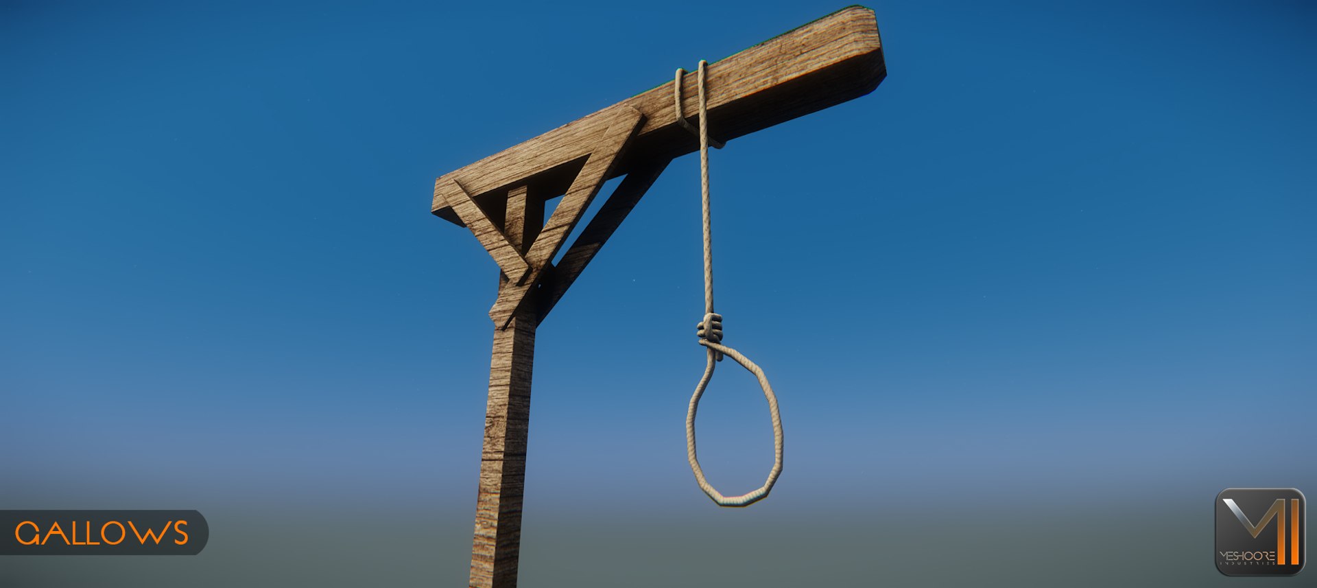 3d Model Gallows Medieval