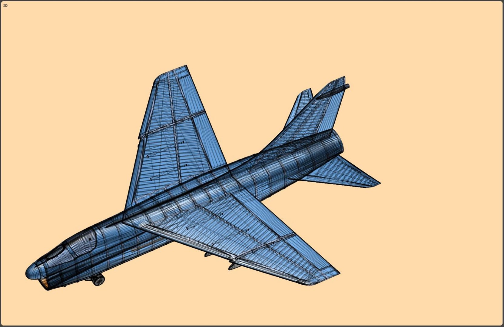 3D Model A-7D Attack Aircraft Solid Assembly Model - TurboSquid 2024665