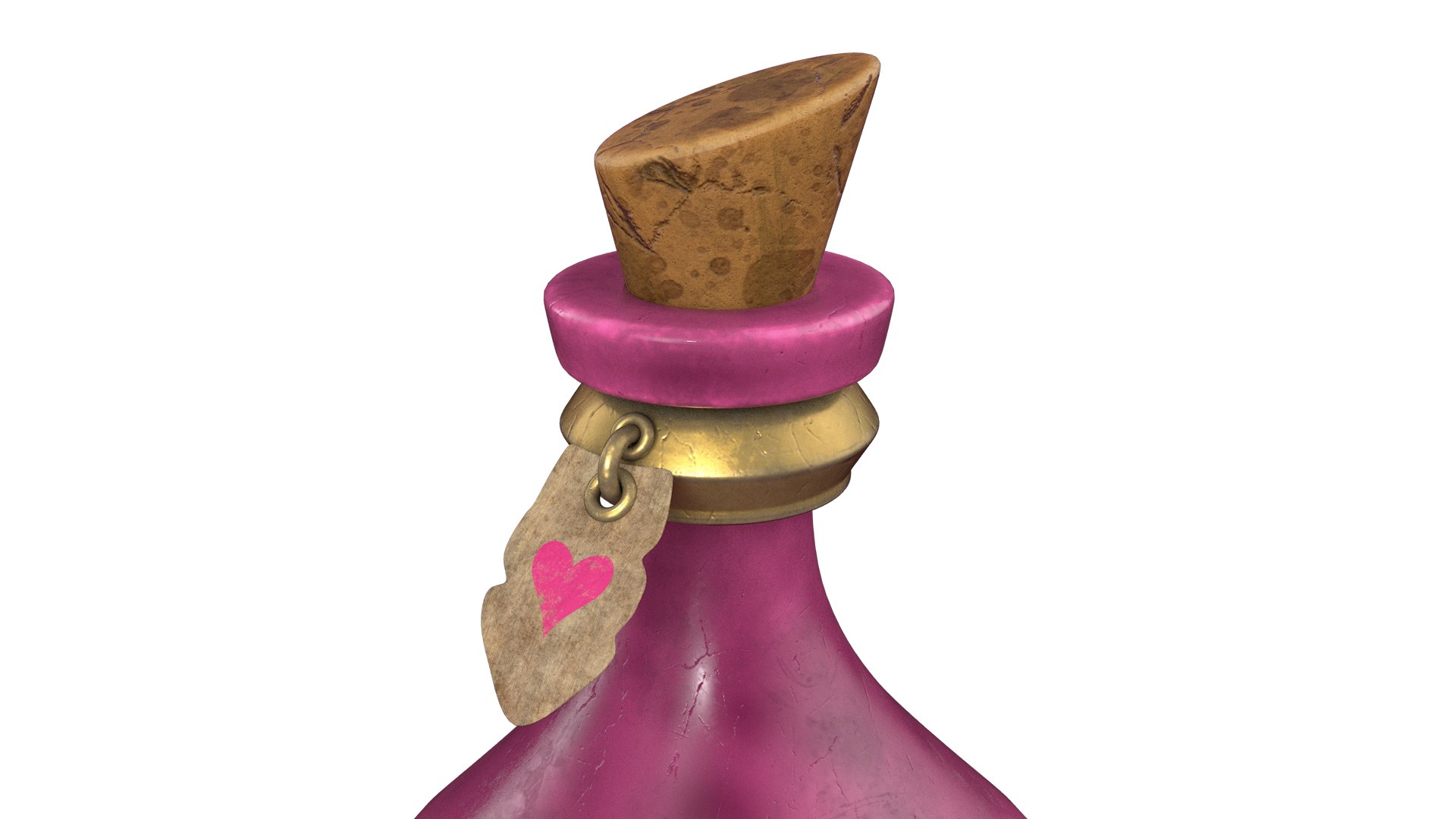 3D Cartoon Potion Bottle Model - TurboSquid 2122888