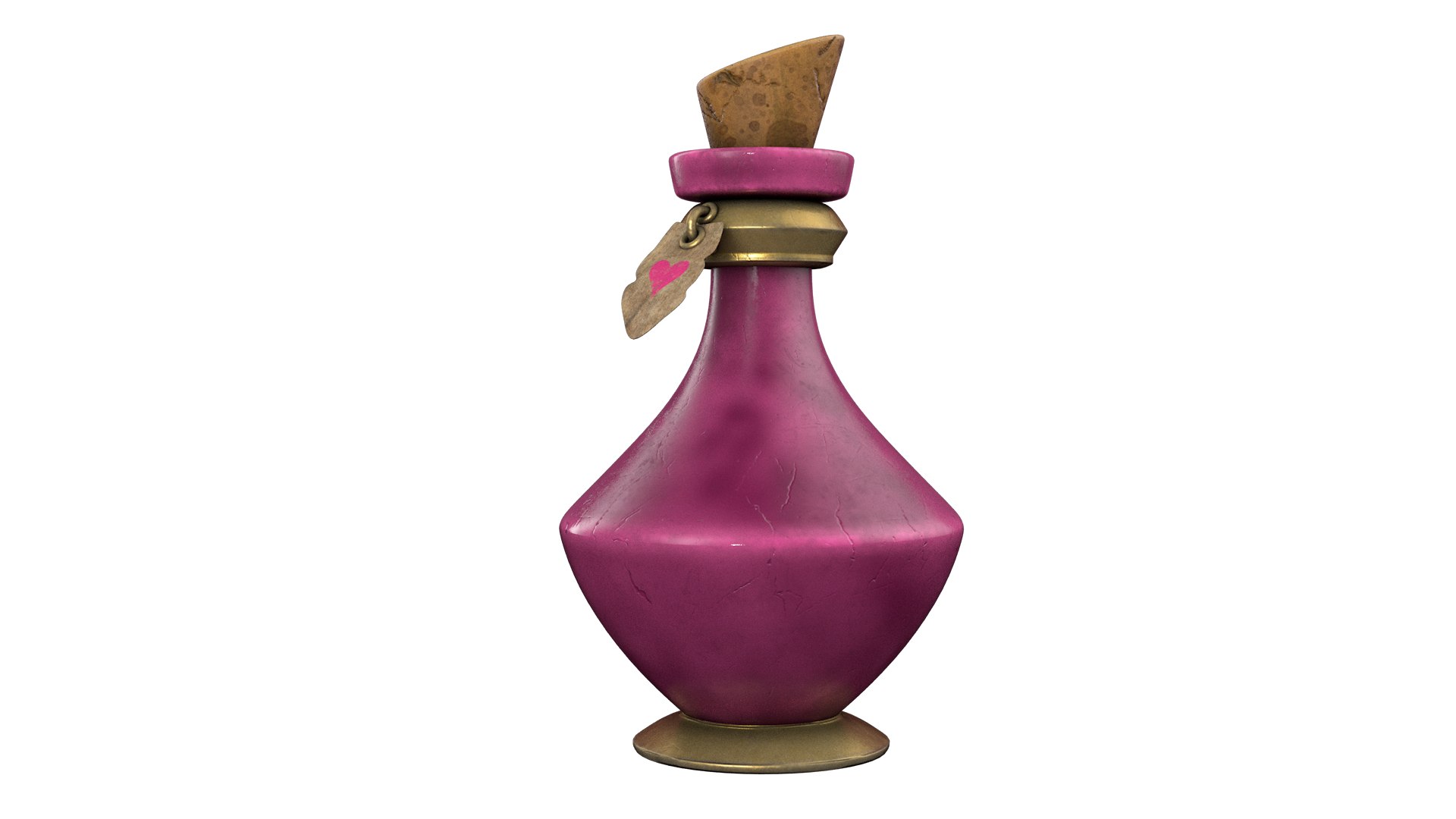 3D Cartoon Potion Bottle Model - TurboSquid 2122888