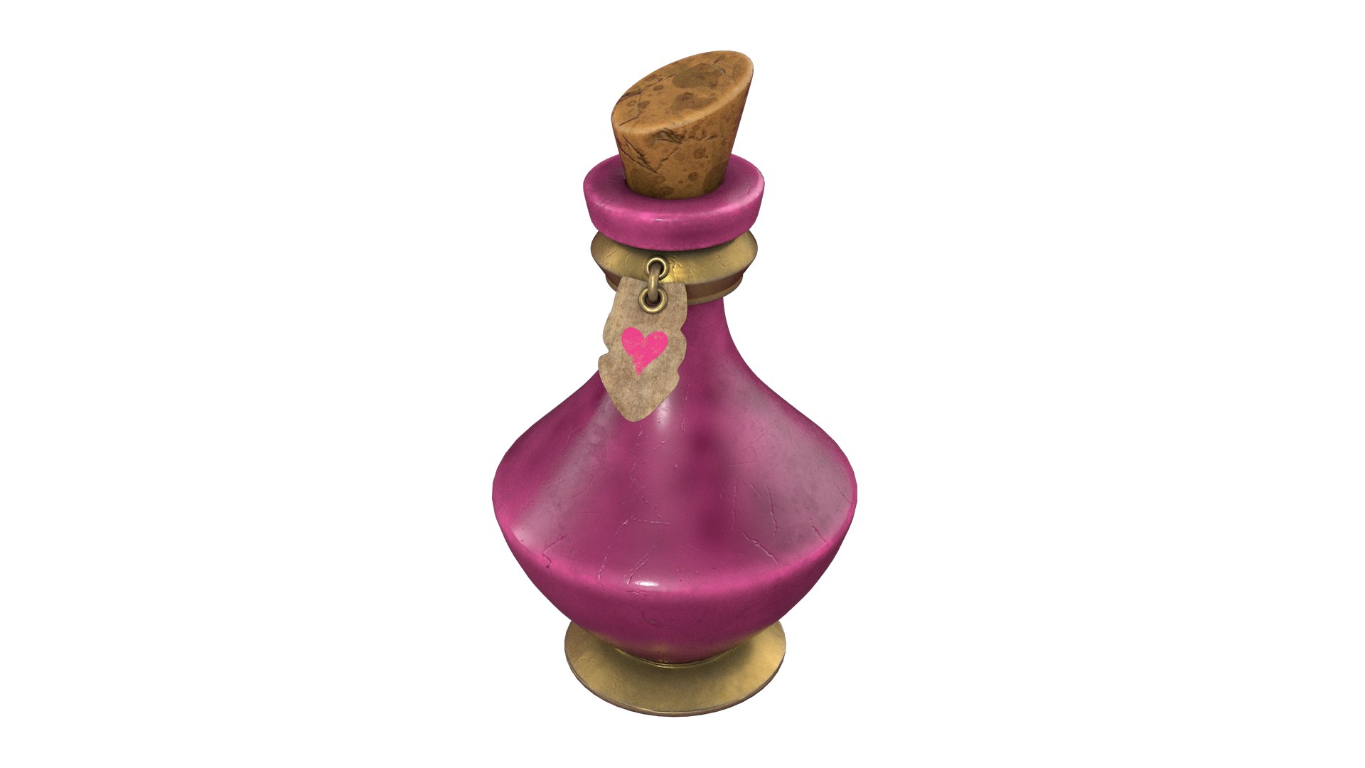 3D Cartoon Potion Bottle Model - TurboSquid 2122888