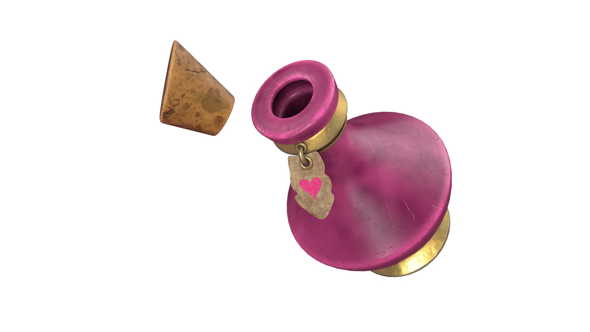 3D Cartoon Potion Bottle Model - TurboSquid 2122888