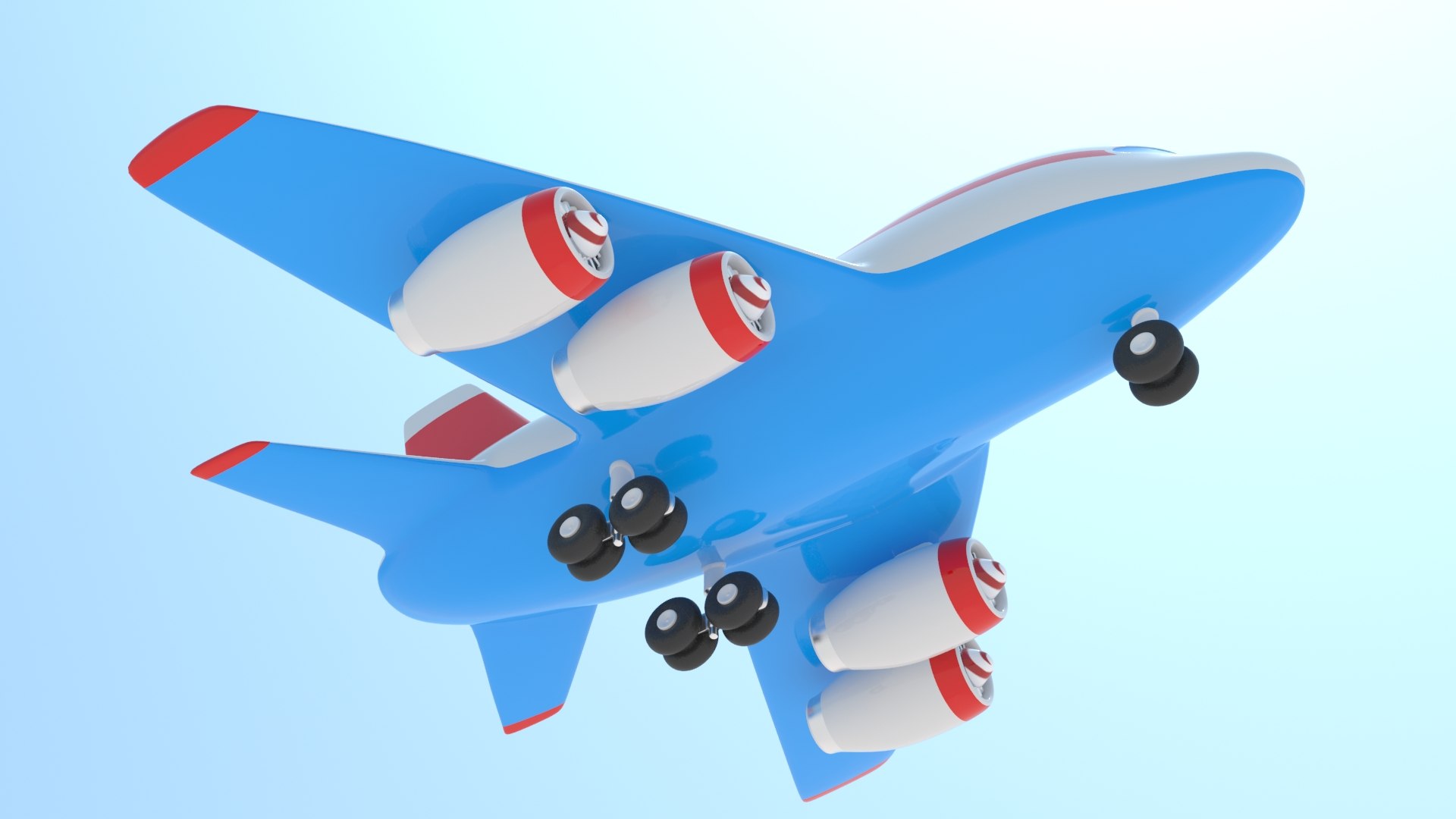 3D Cartoon Toy Airplane - TurboSquid 1465181