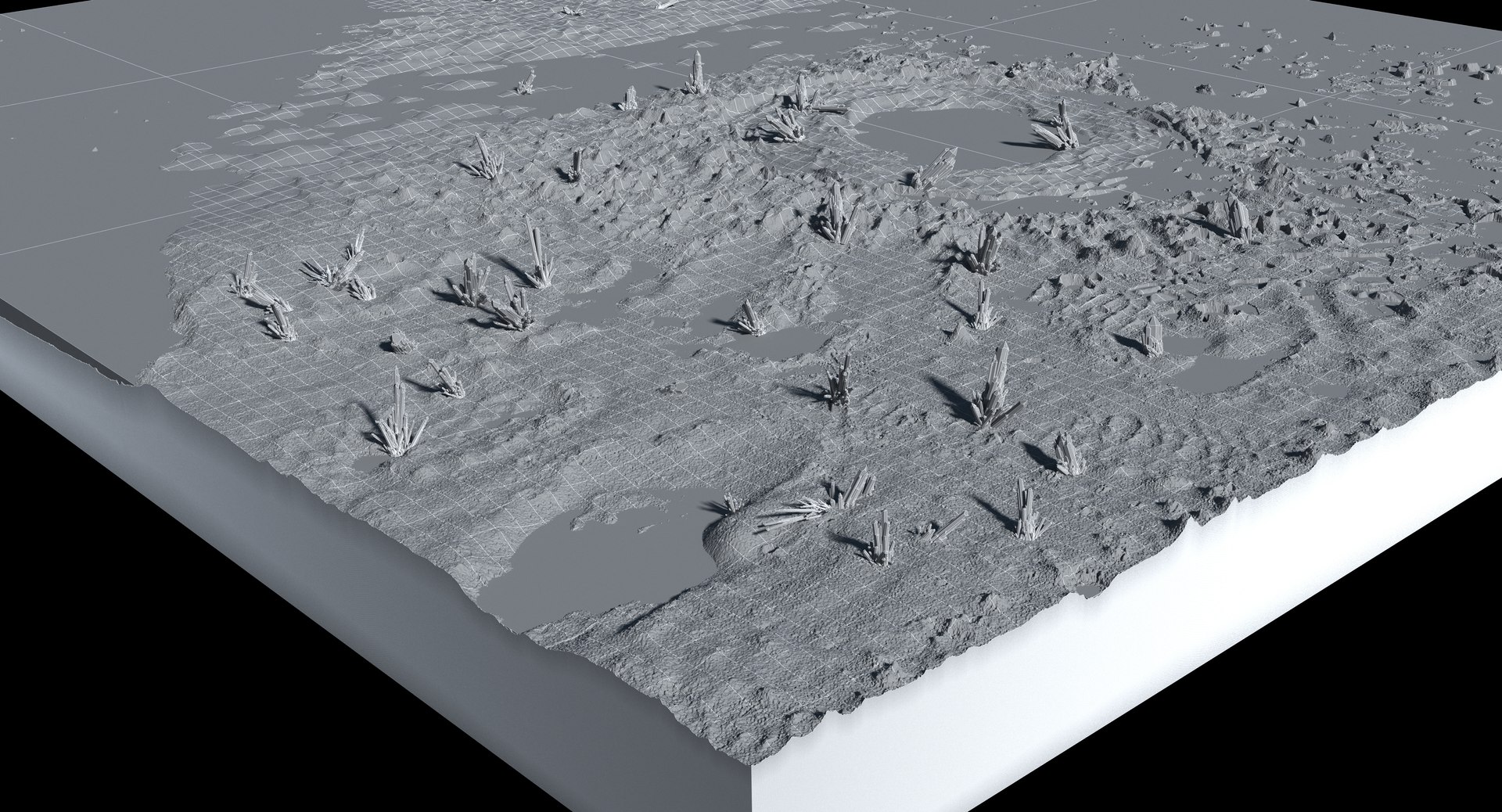 alien arctic lake 3d max