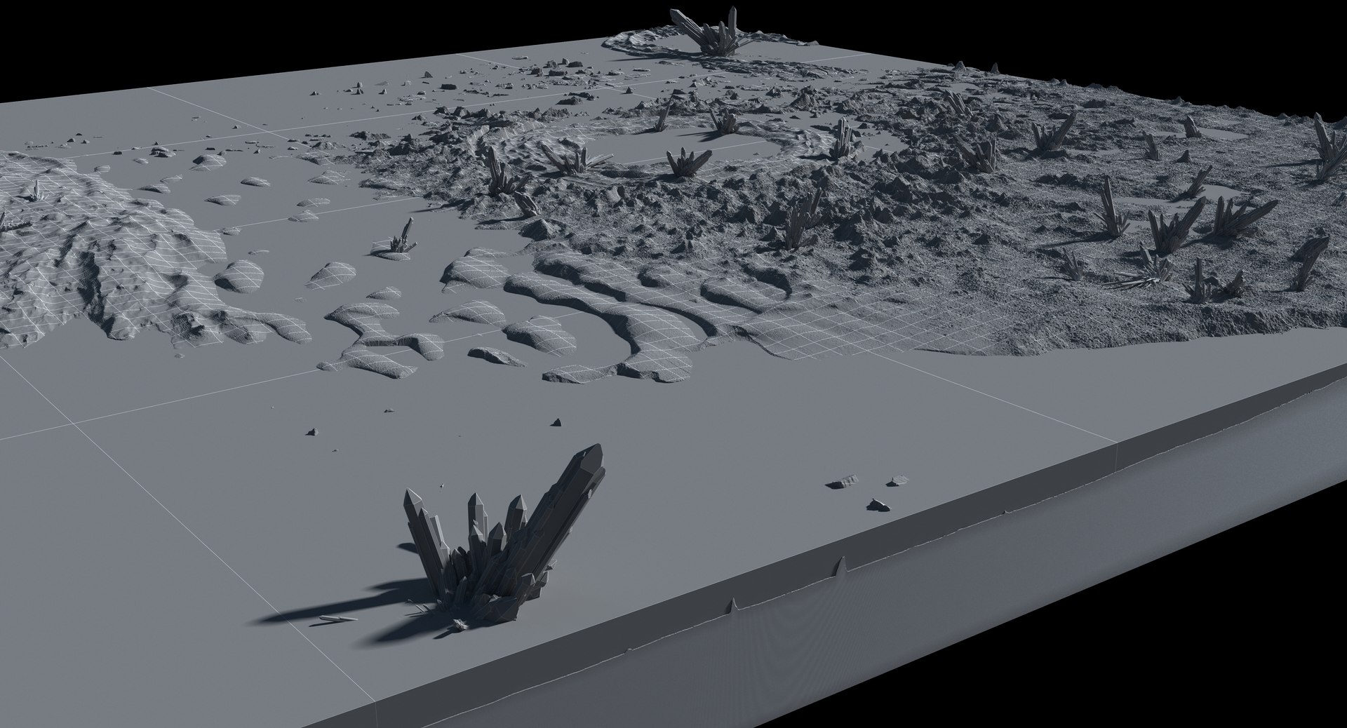 alien arctic lake 3d max