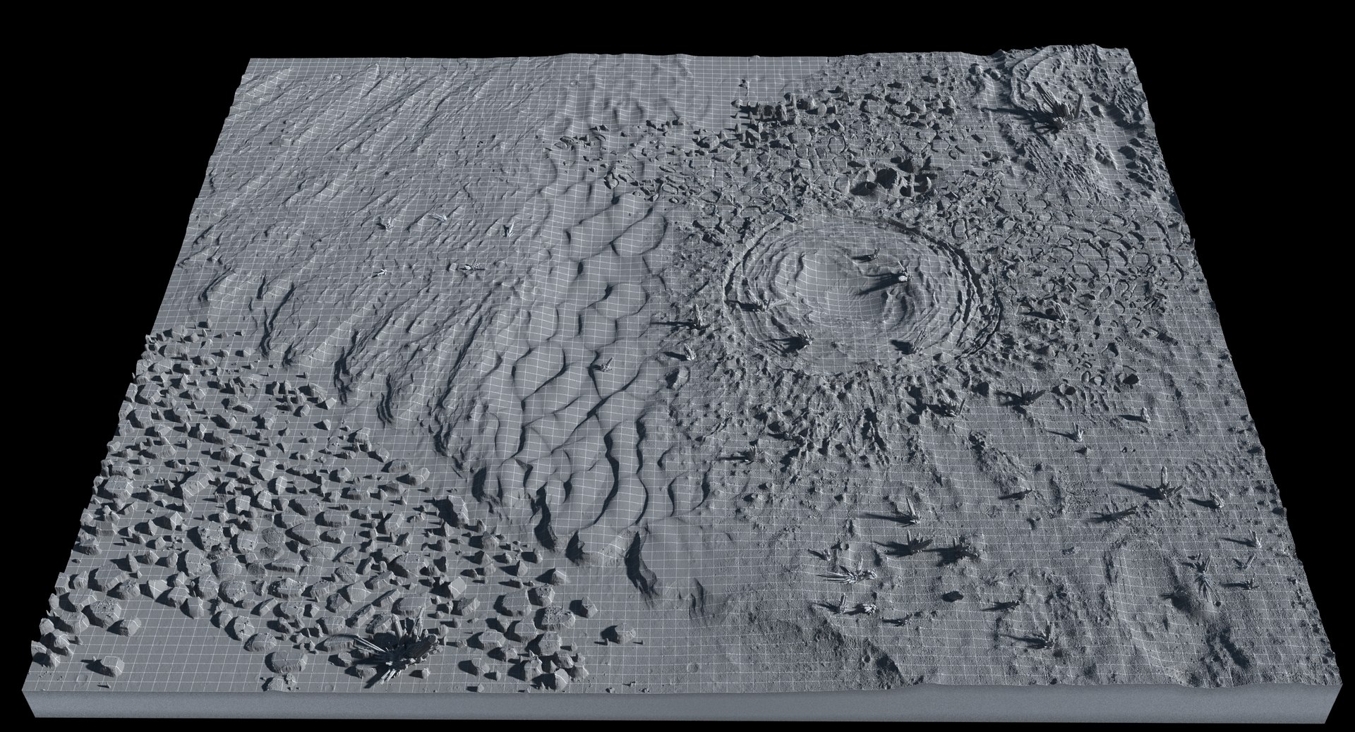 alien arctic lake 3d max