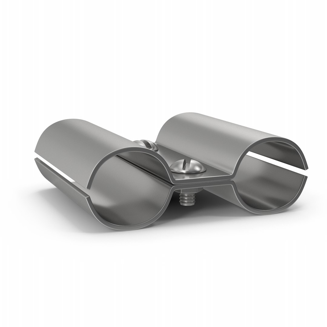 3D Steel Pipe Clamp - TurboSquid 2169029