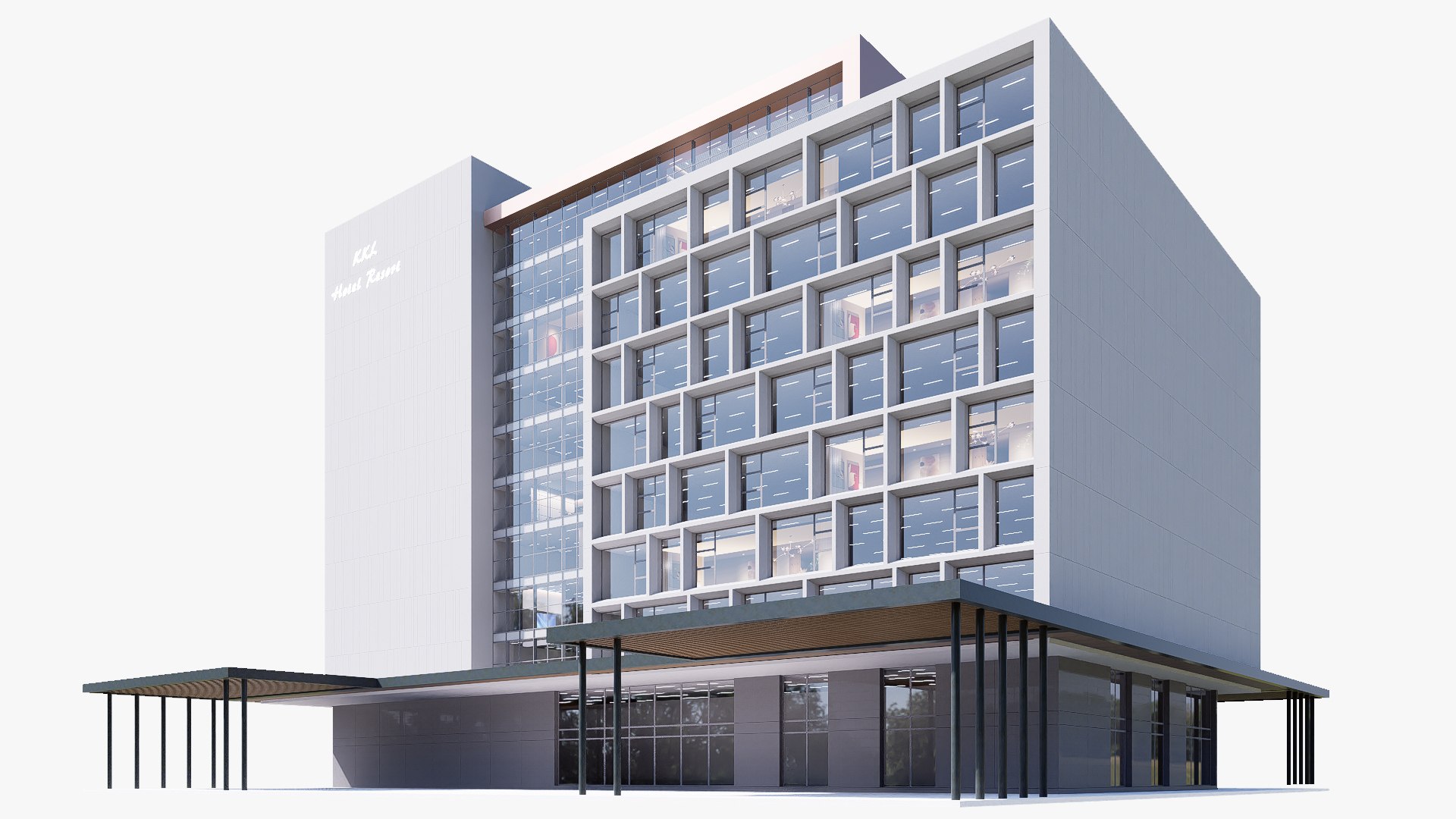 Hotel 3D Model - TurboSquid 2400290