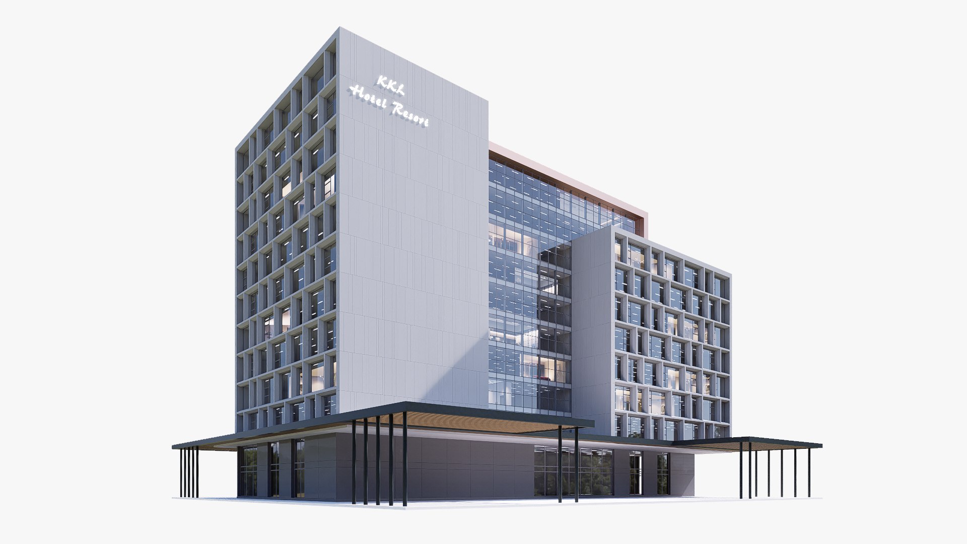 Hotel 3D Model - TurboSquid 2400290