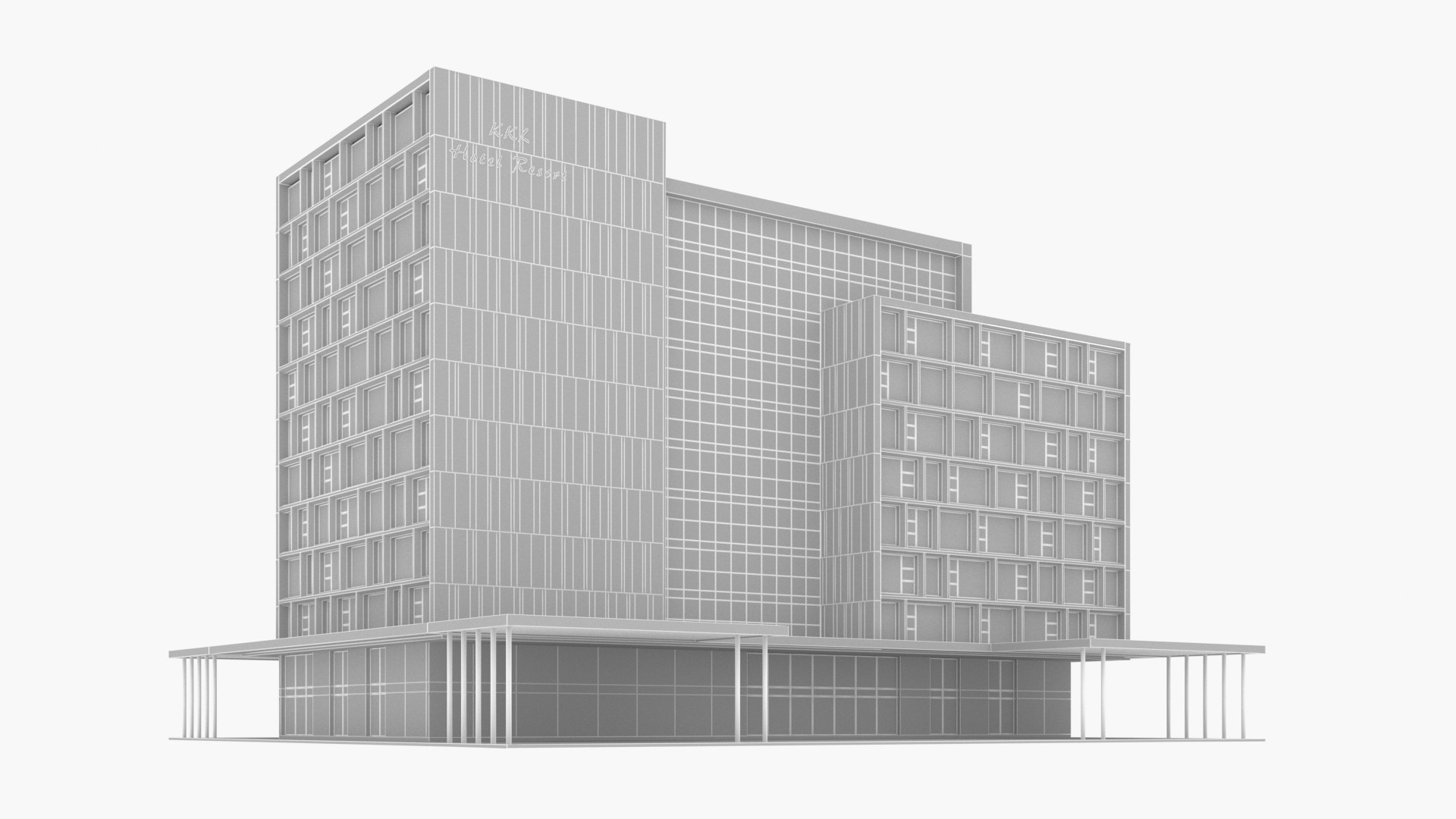 Hotel 3D Model - TurboSquid 2400290