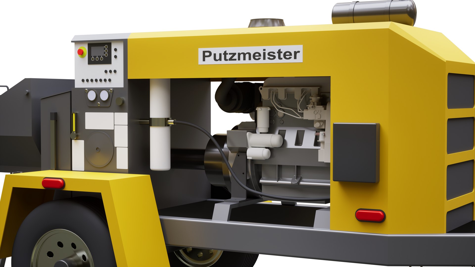 3D Concrete Pump Putzmeister Model - TurboSquid 2211084