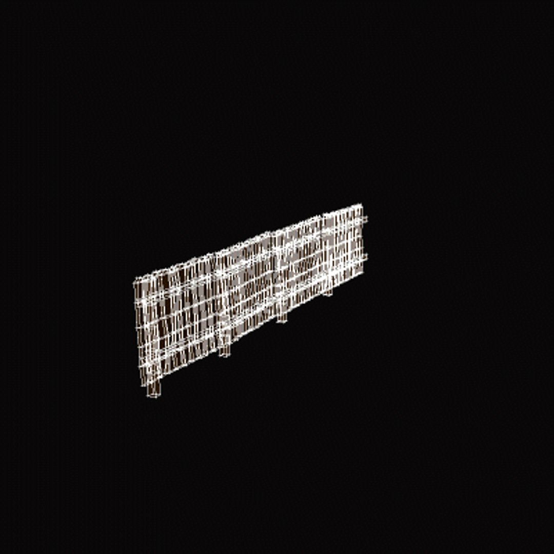 3d Dxf Wooden Fence Zipped