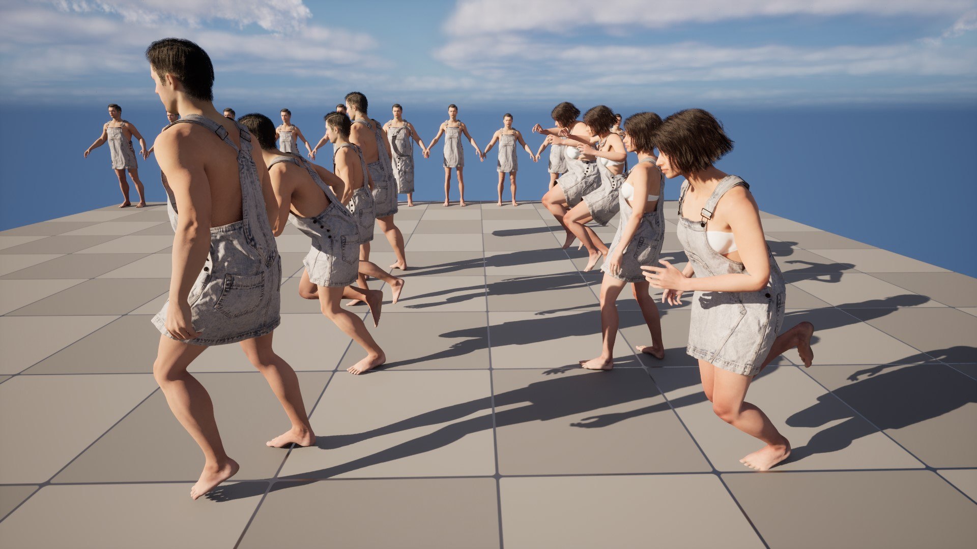 3D Denim Dress 100 - All MH Bodies UE5 Skeletons - Rigged Model - TurboSquid 2316467