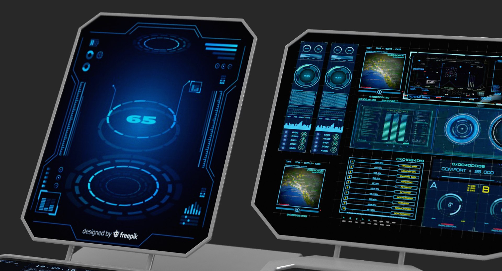 Hologram remote control panel 3D model - TurboSquid 1419693