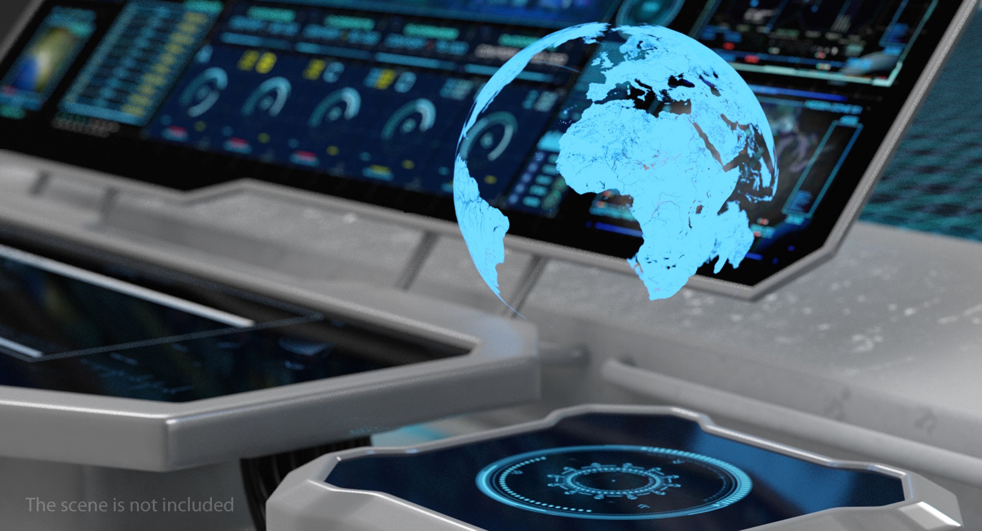 Hologram Remote Control Panel 3D Model - TurboSquid 1419693