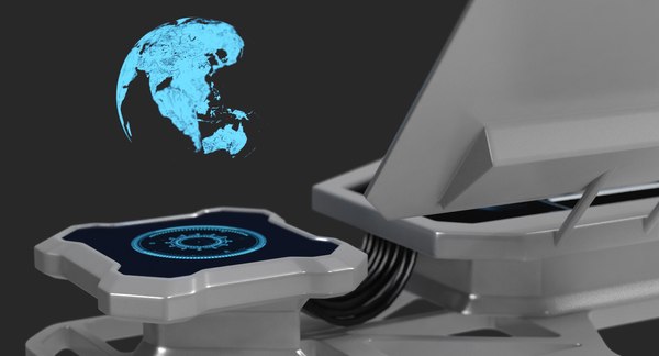 Hologram remote control panel 3D model - TurboSquid 1419693