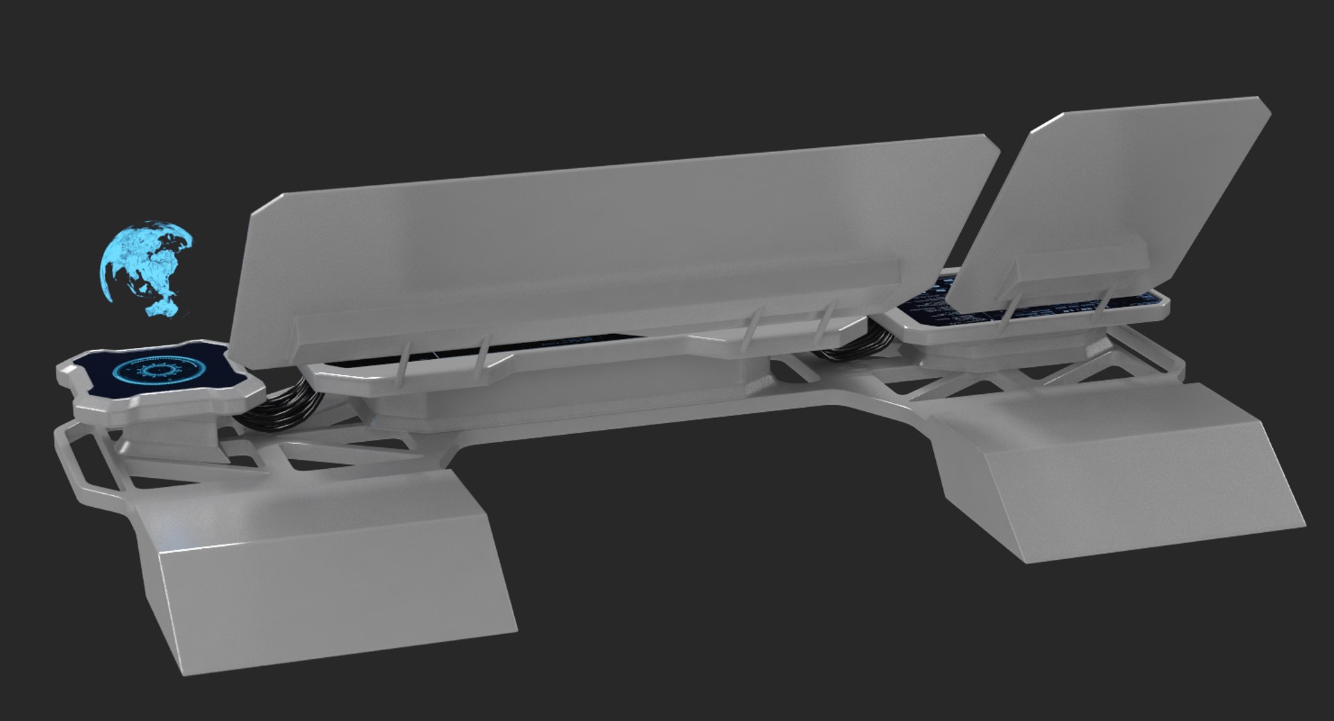 Hologram remote control panel 3D model - TurboSquid 1419693