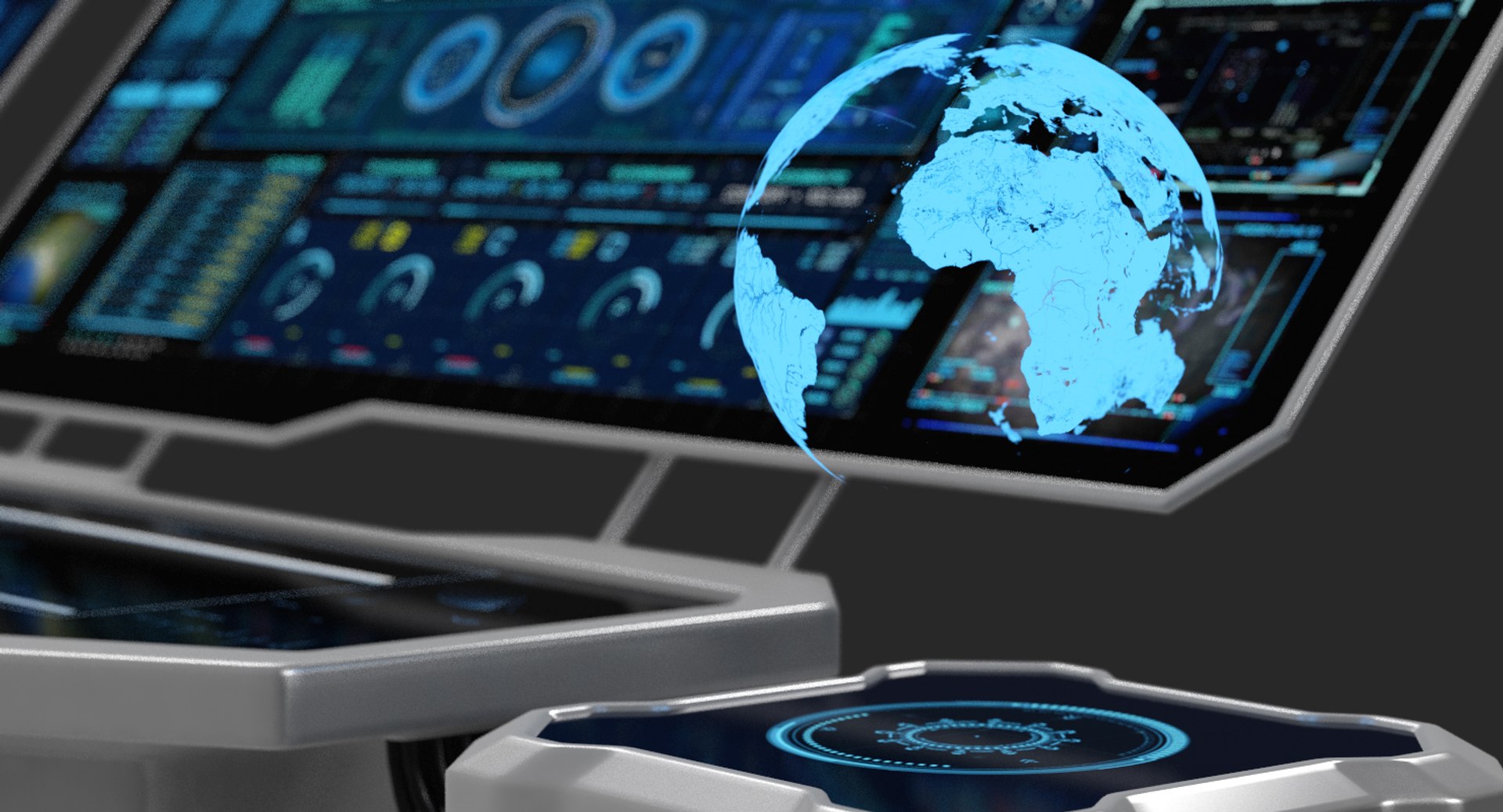 Hologram remote control panel 3D model - TurboSquid 1419693