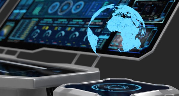 Hologram remote control panel 3D model - TurboSquid 1419693