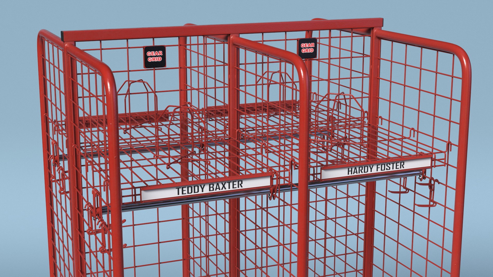 3D Model Fire Department Wheeled Gear Lockers - TurboSquid 2386700