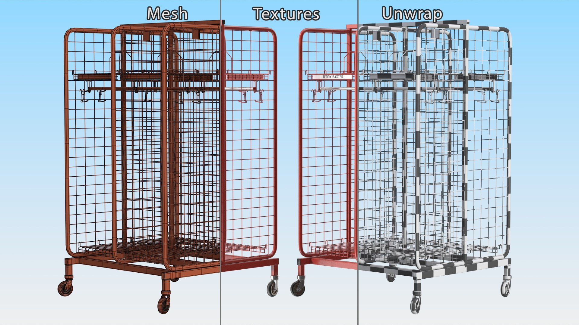 3D Model Fire Department Wheeled Gear Lockers - TurboSquid 2386700
