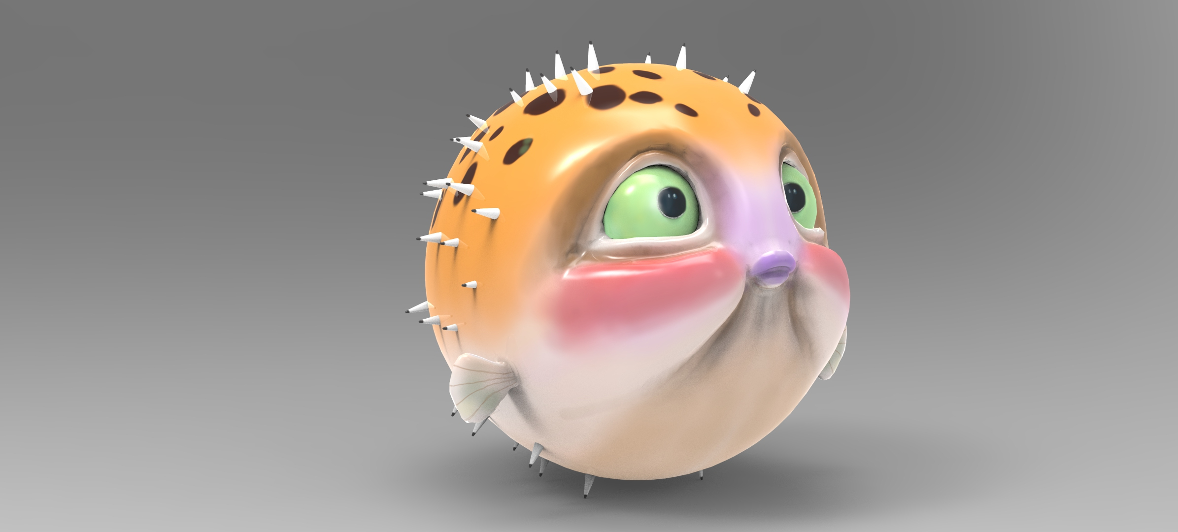 Puffer fish animated 3D model - TurboSquid 1816273