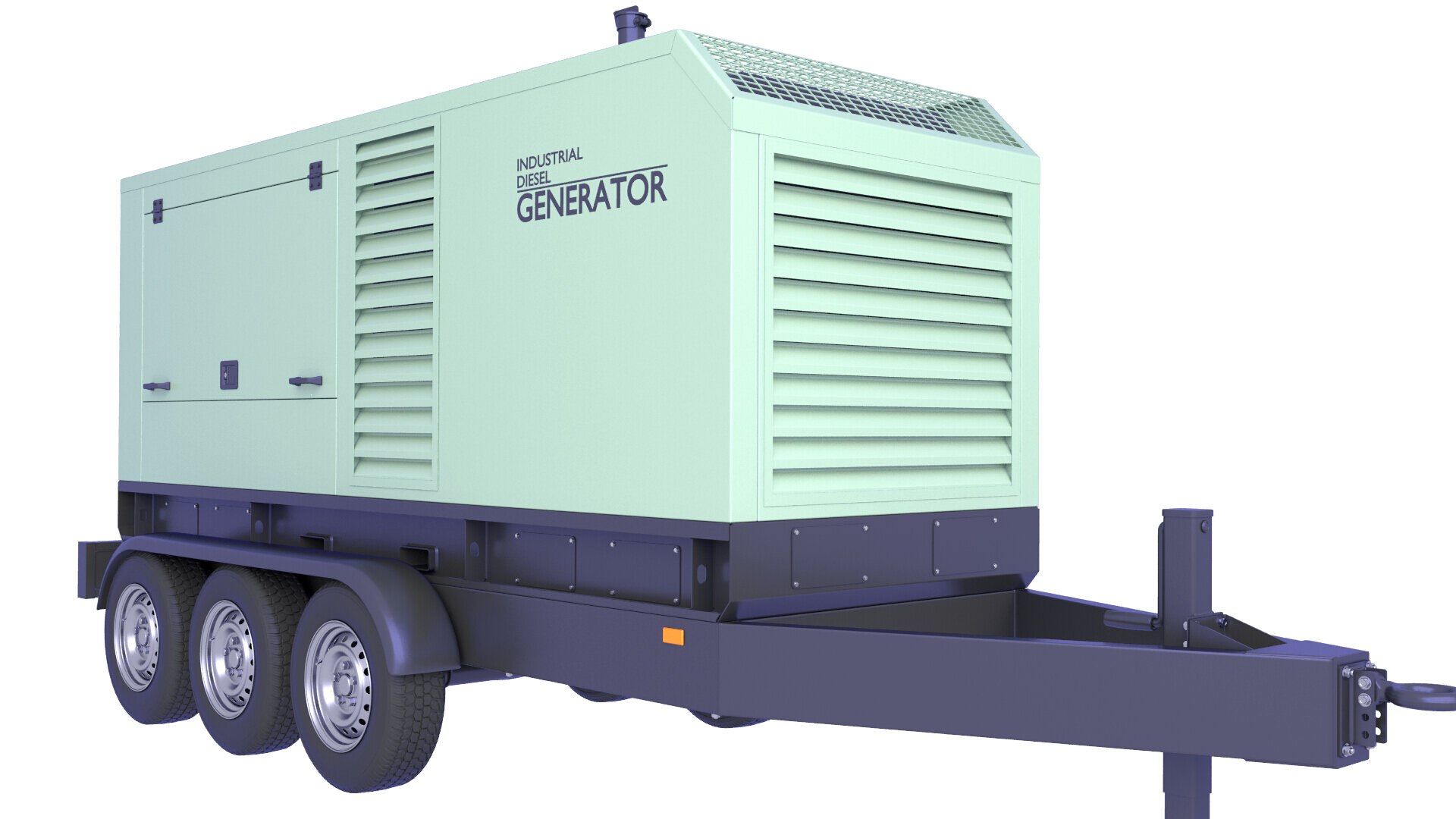 Diesel Generator Trailer 3D Model 50 3D Model - TurboSquid 2257481