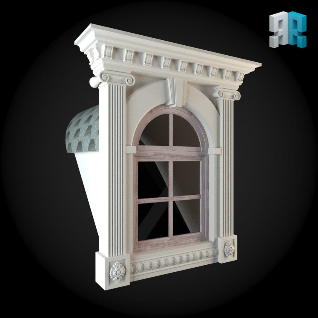 3d model window