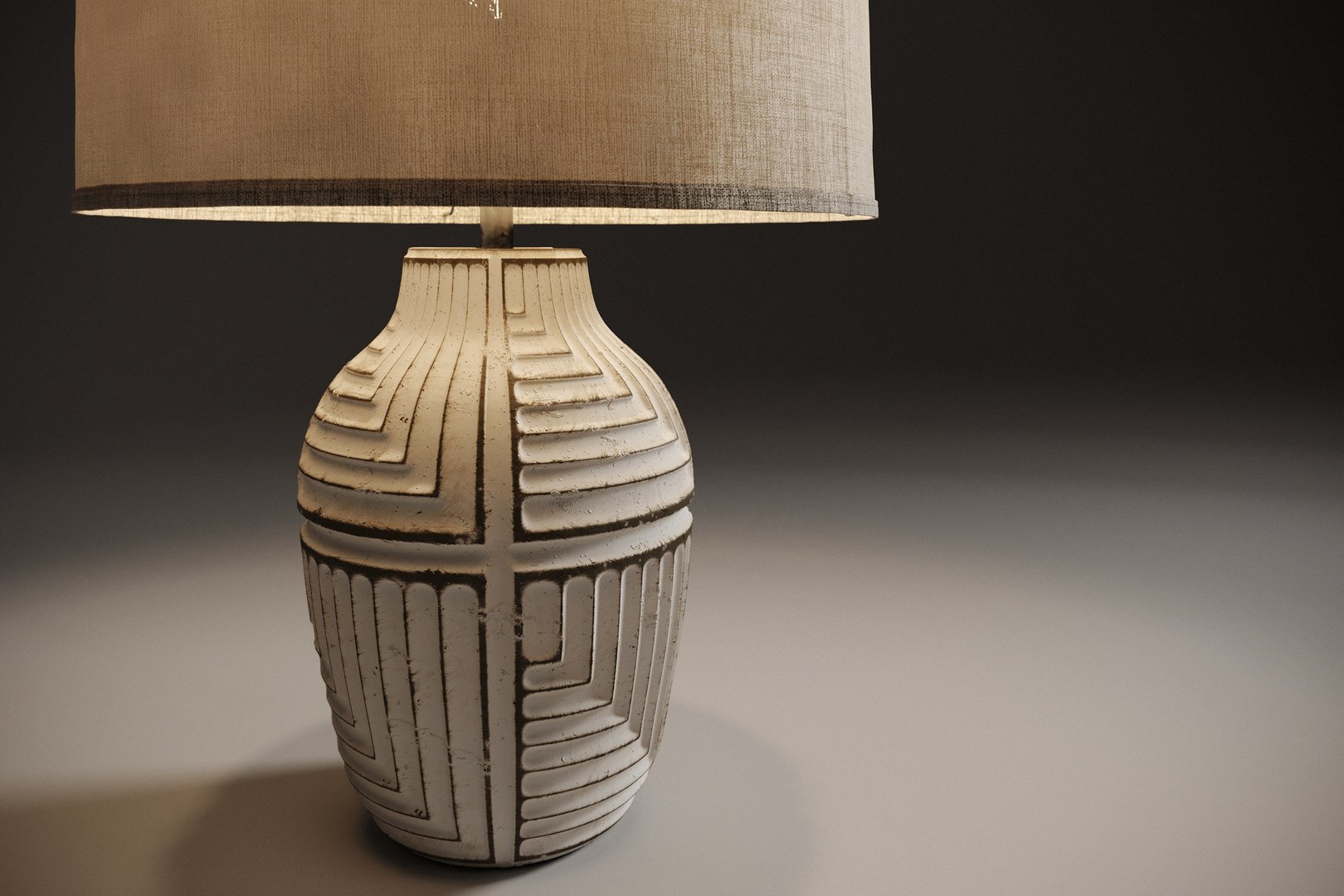 Himba Textured Abstract Table Lamp 3D Model - TurboSquid 1762361