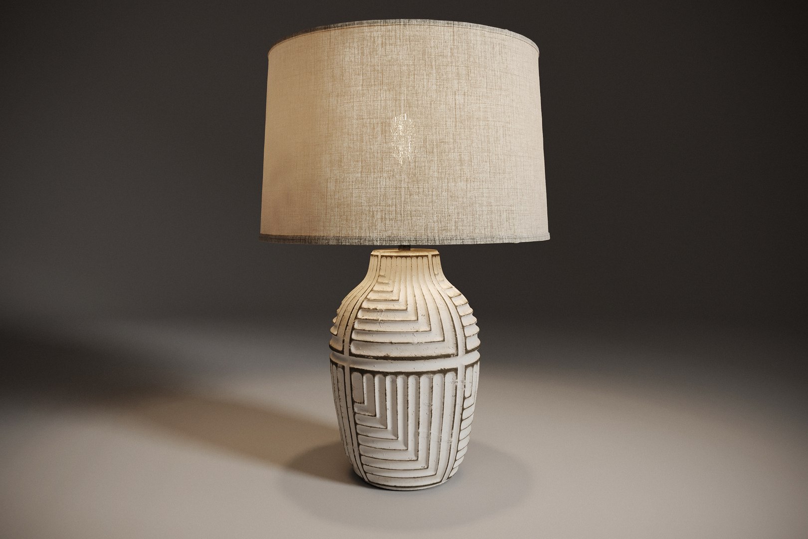 Himba Textured Abstract Table Lamp 3D Model - TurboSquid 1762361