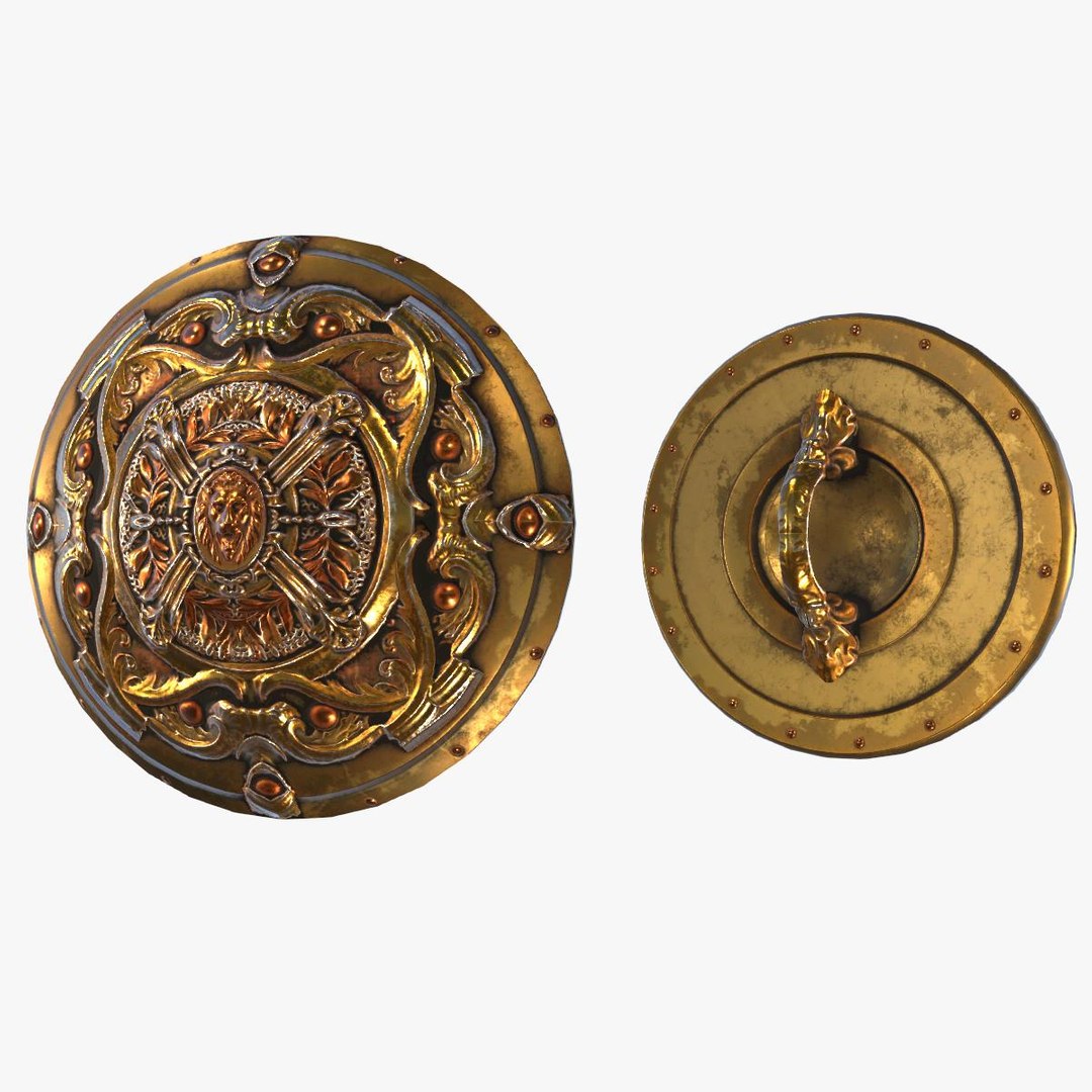 Fantasy Shield RPG Buckler Bouclier Porpax Greek Aspis Heater Hoplite ...