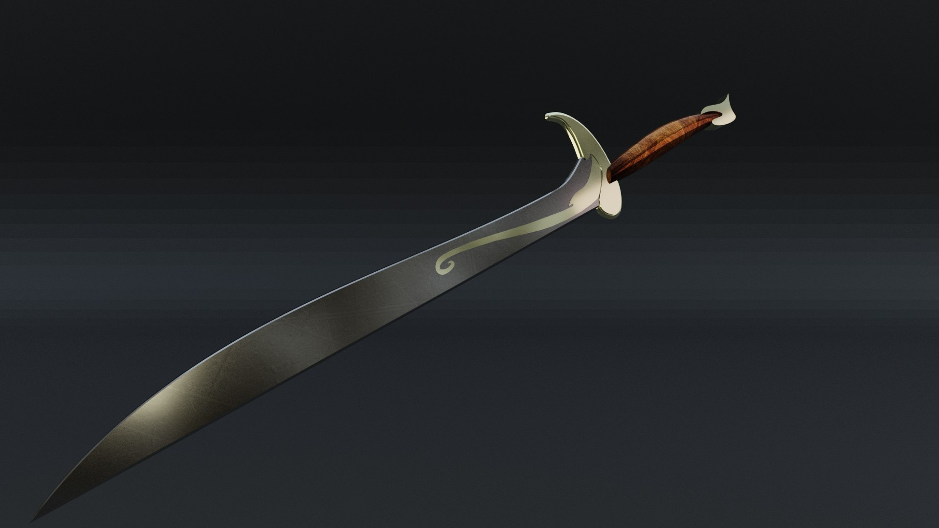 Elven Sword 3D Model - TurboSquid 1436605