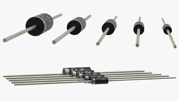 3D axial rectifier diodes set - TurboSquid 1670369