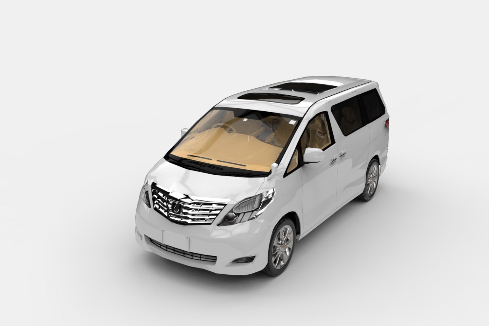 3d 3ds Toyota Alphard 2014