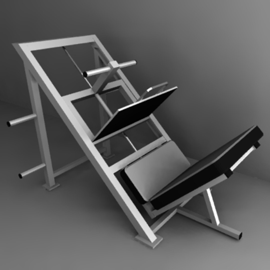 Machine Leg Press Dxf