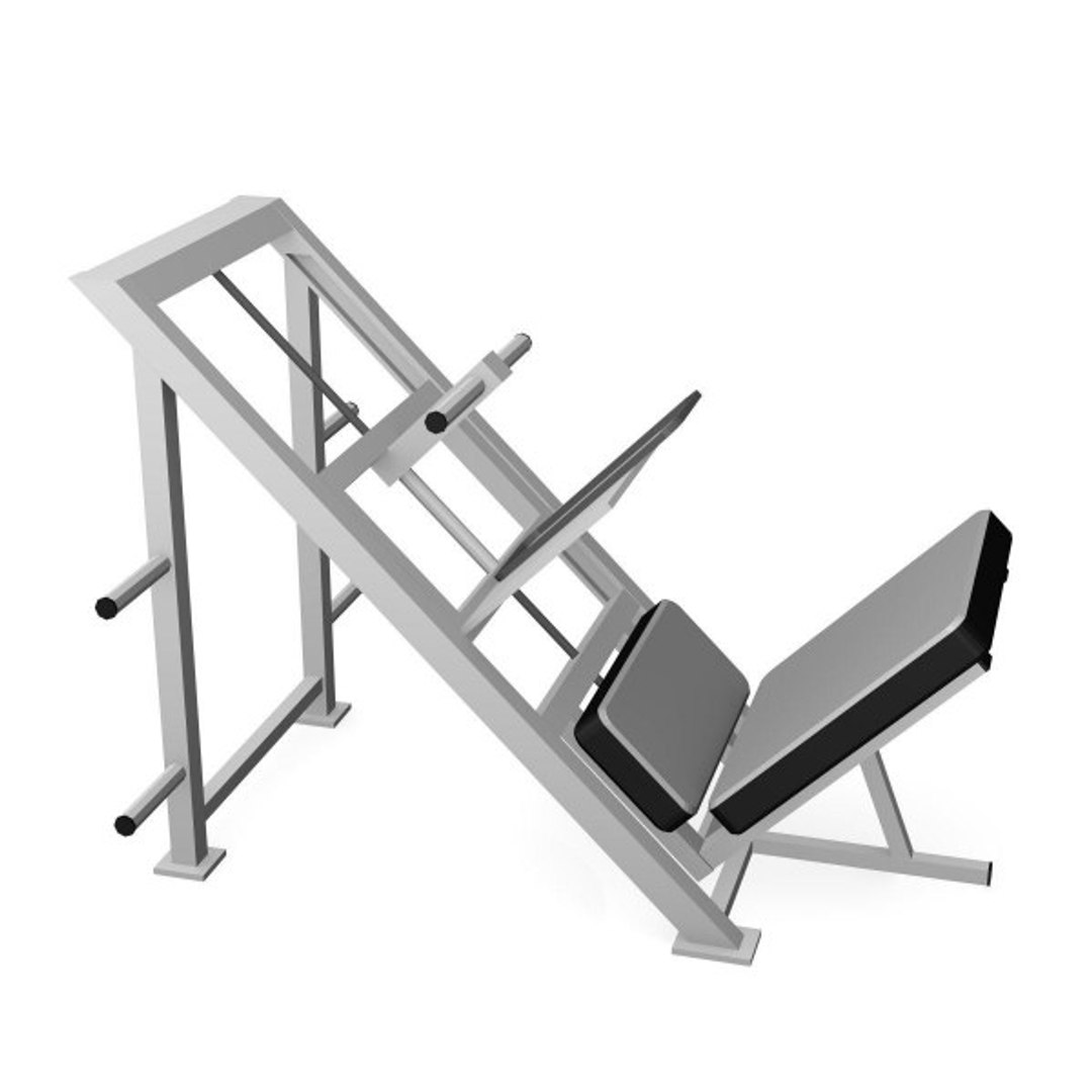 Machine Leg Press Dxf