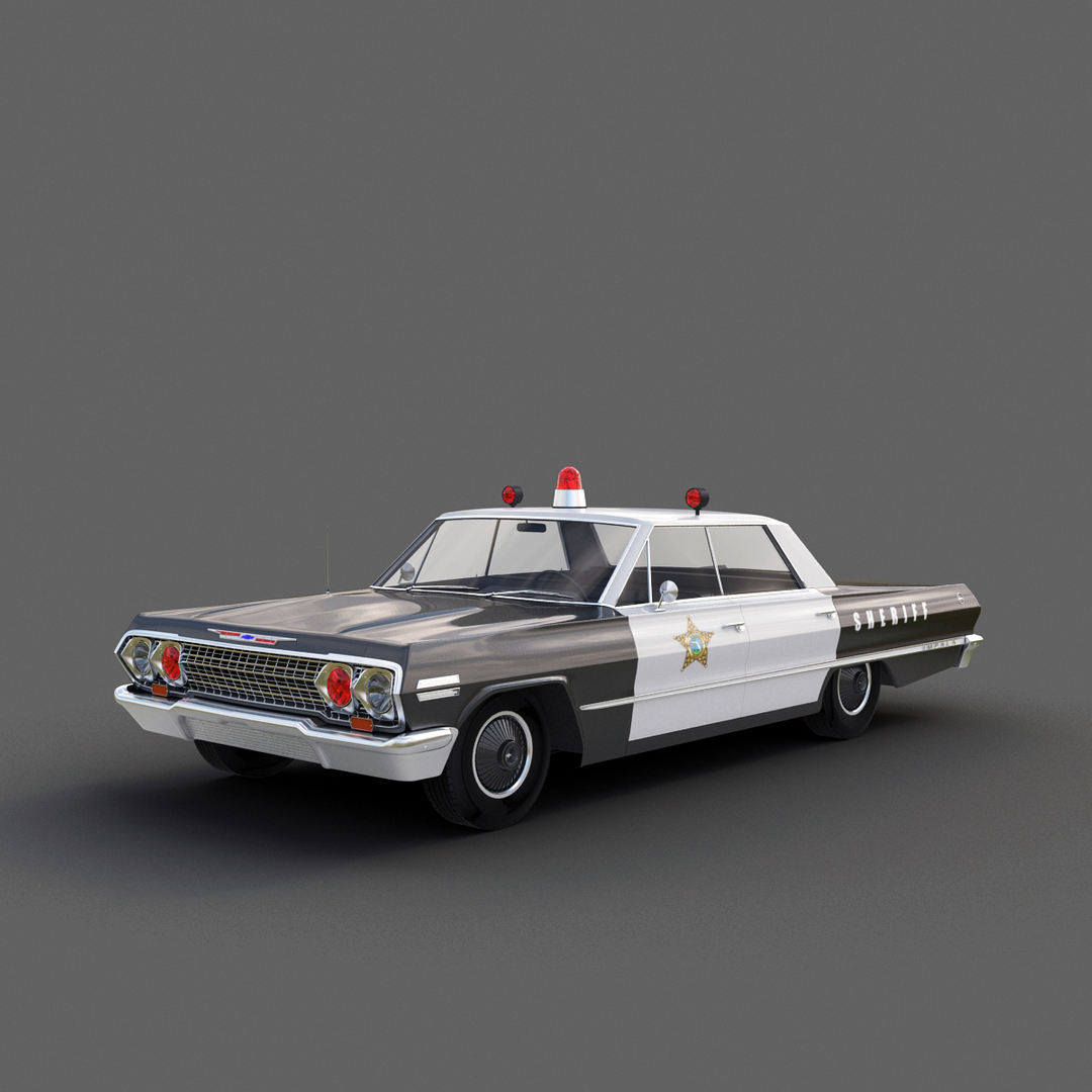 3d model impala sedan 1963
