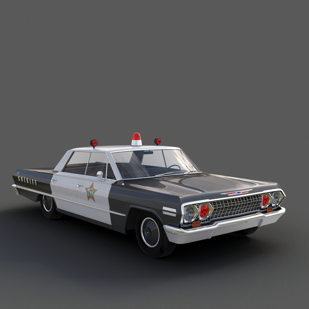 3d model impala sedan 1963
