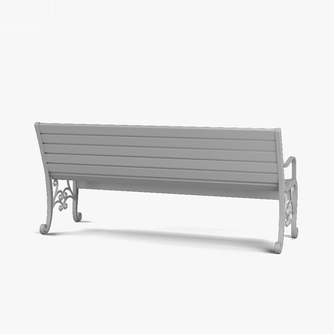 3D park bench model - TurboSquid 1691064